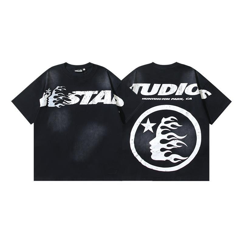 HELLSTAR CARTOON LOGO T-SHIRT GREY - Fire Threads